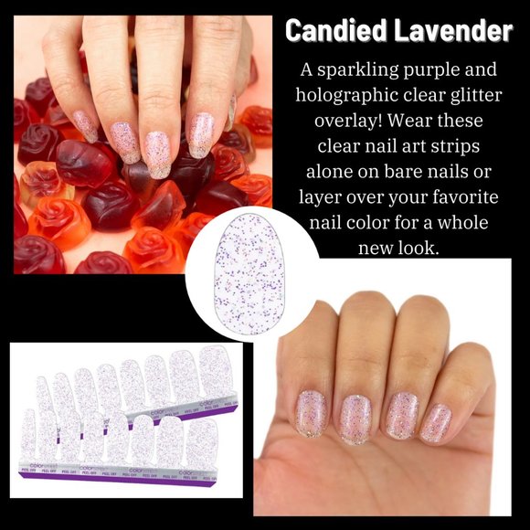 Color Street | Makeup | Candied Lavender Color Street Dry Nail Polish ...